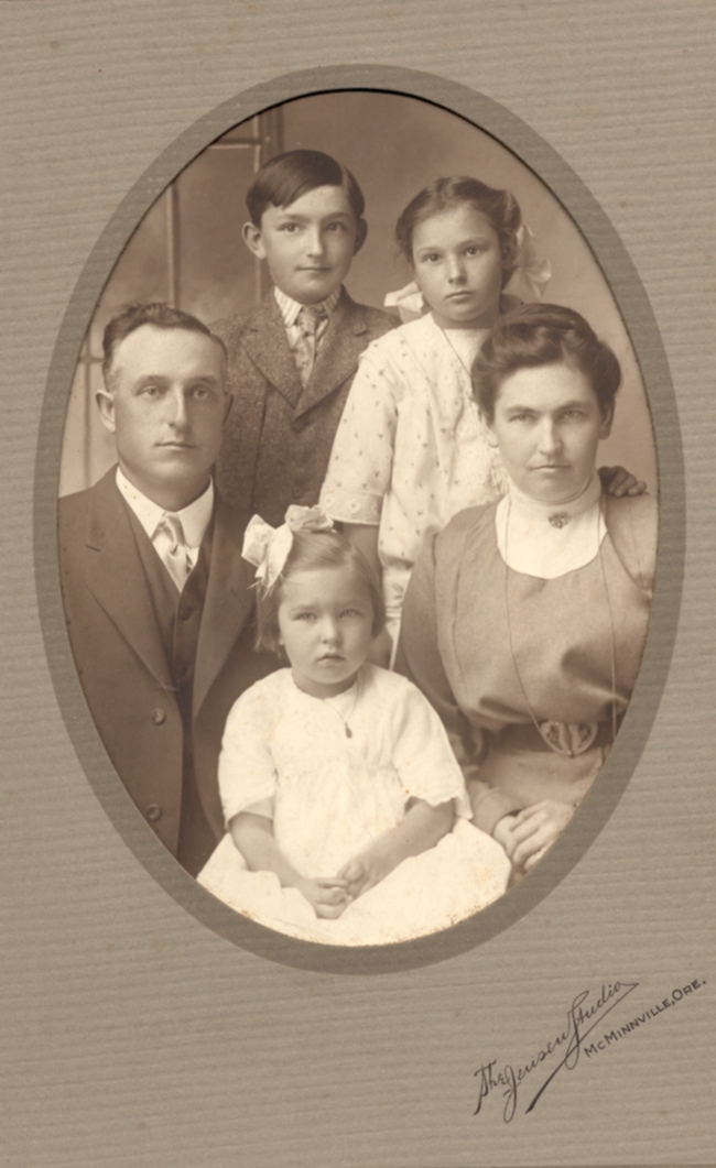 This picture made at Jensen Studios, McMinnville, Oregon.